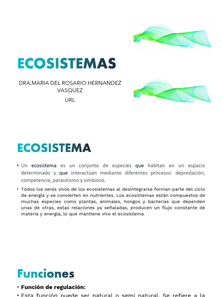 ECOSISTEMAS (1) | PDF | Ecosistema | Organismos