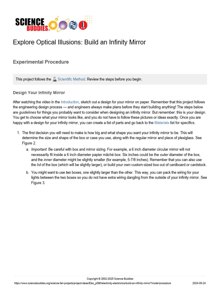 Build Your Infinity Mirror Project | PDF | Resistor | Series And ...