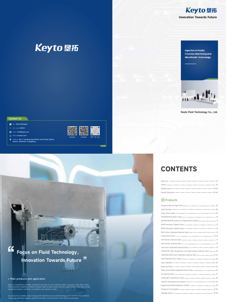 Keyto Catalog 2024 | PDF | Microfluidics | Valve