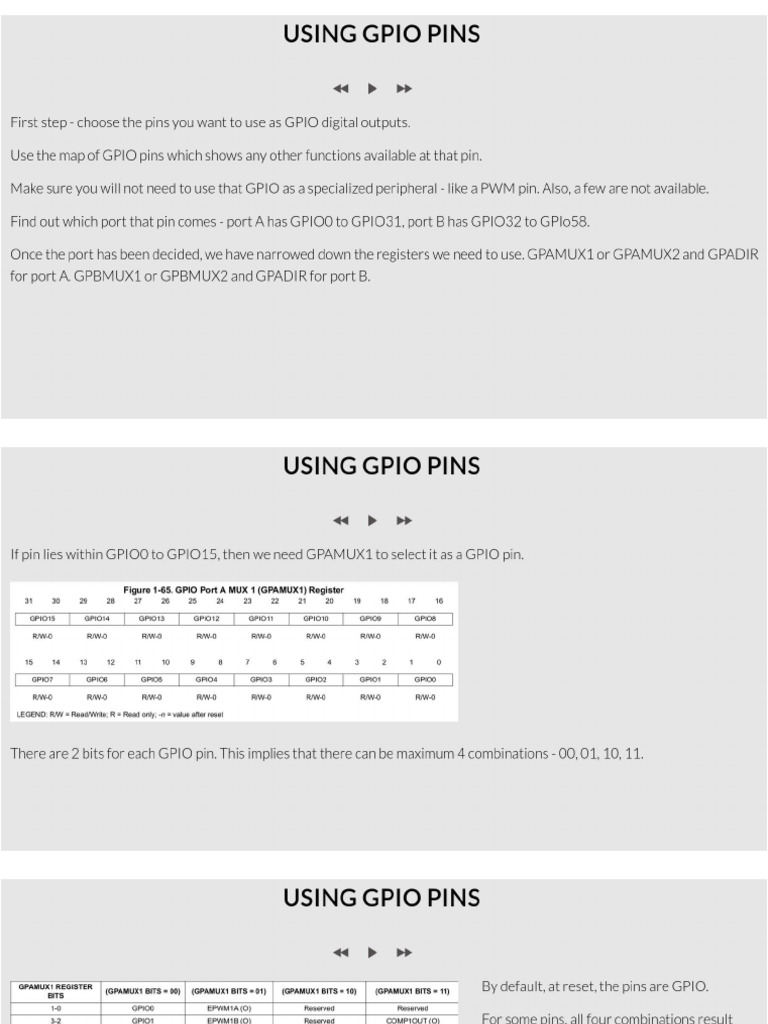 Using Gpio | PDF