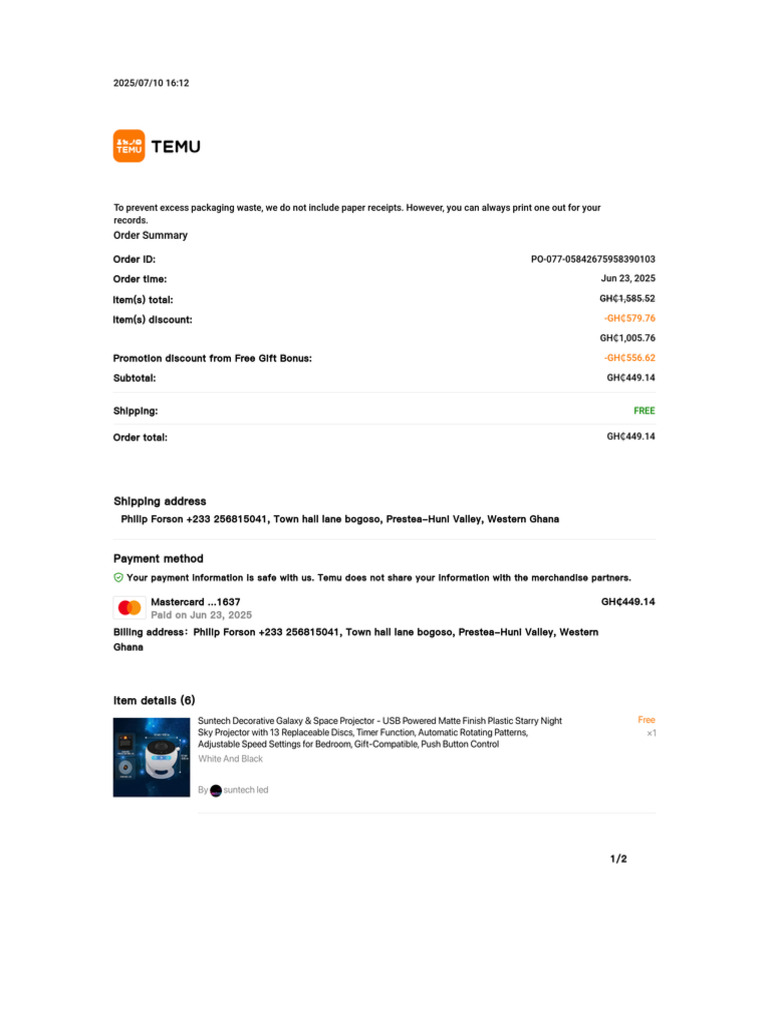 Print For TEMU | PDF