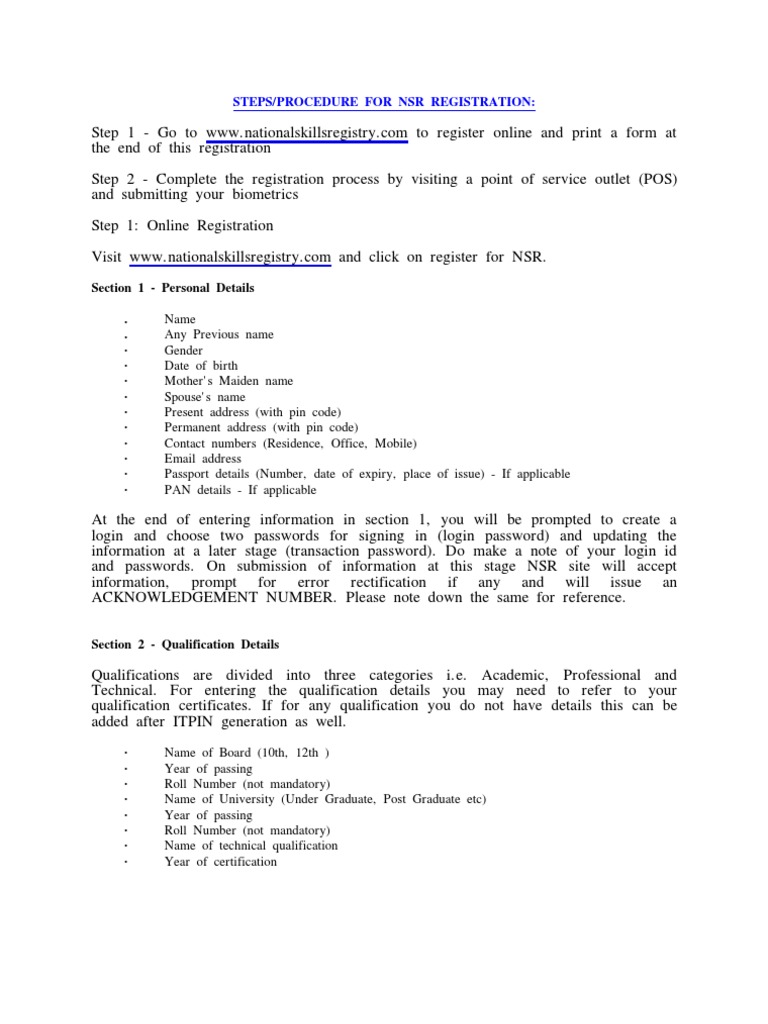 NSR Form | PDF | Personal Identification Number | Point Of Sale