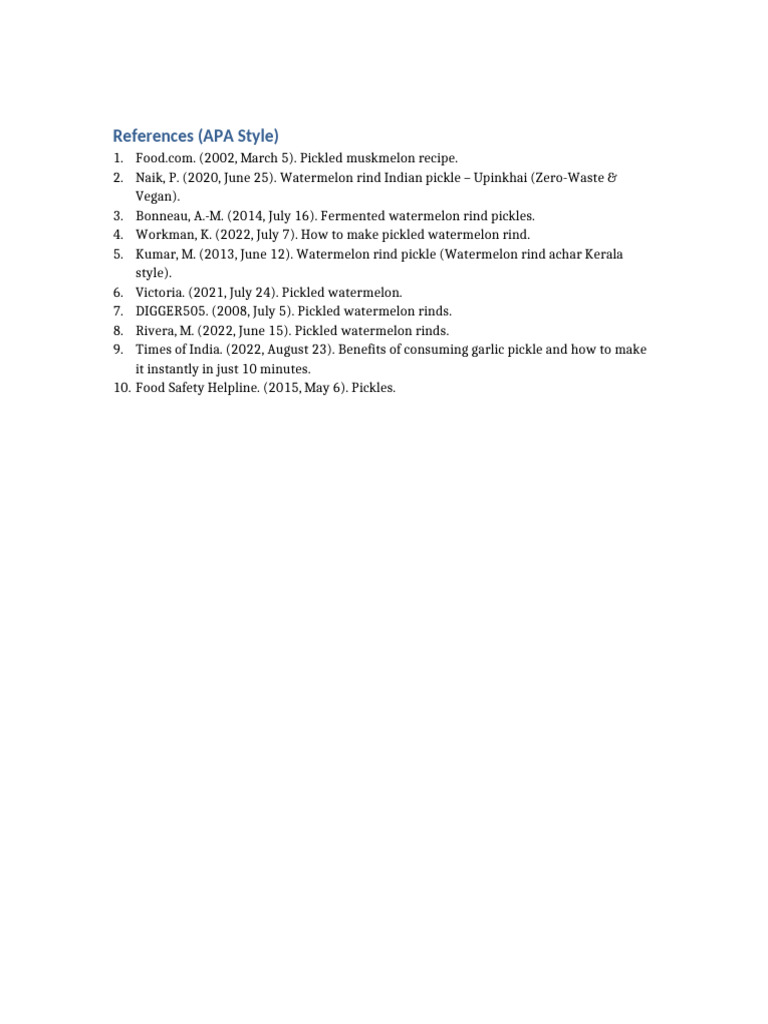 APA Style References | PDF