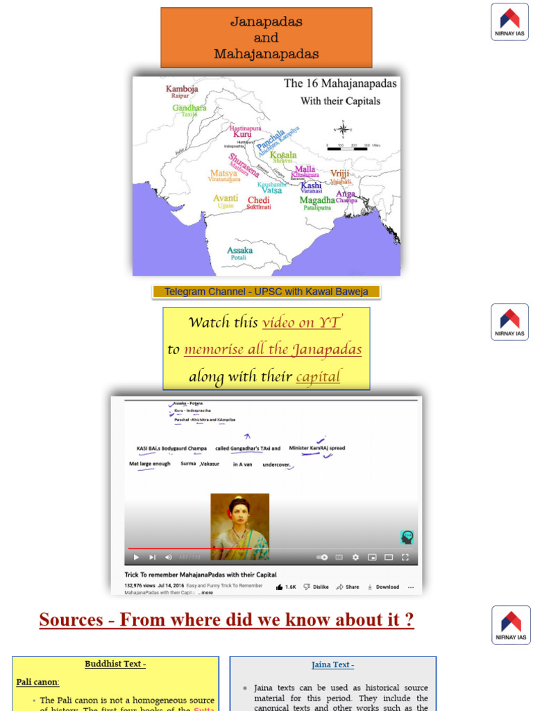 Janapadas and Mahajanapads Till Nanda Dynasty - 240828 - 111002 | PDF ...