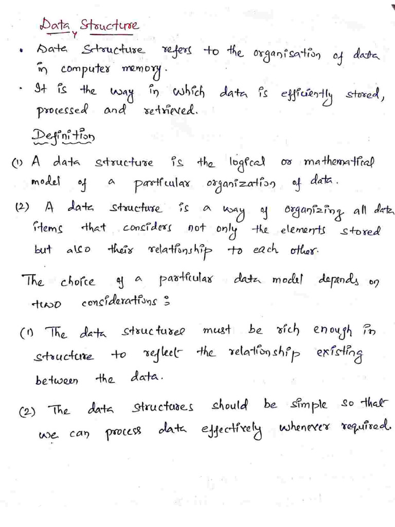 Unit 1 Introduction - Array - Asymptotic Notations | PDF