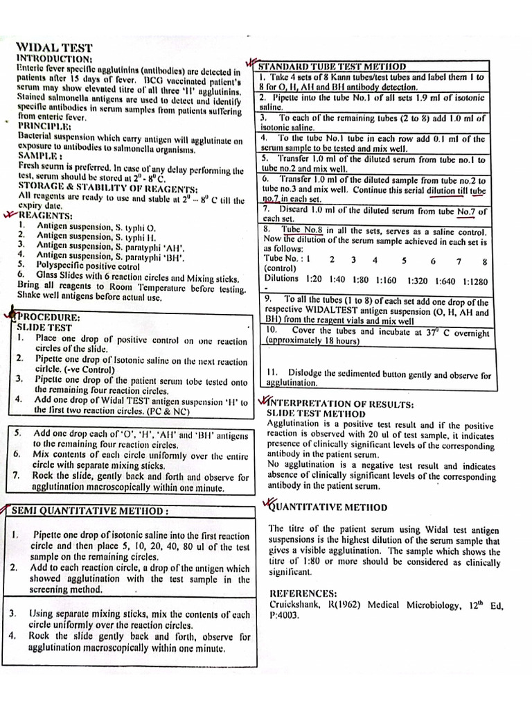 3.2- Widal Test+ Radioimmunoassay | PDF
