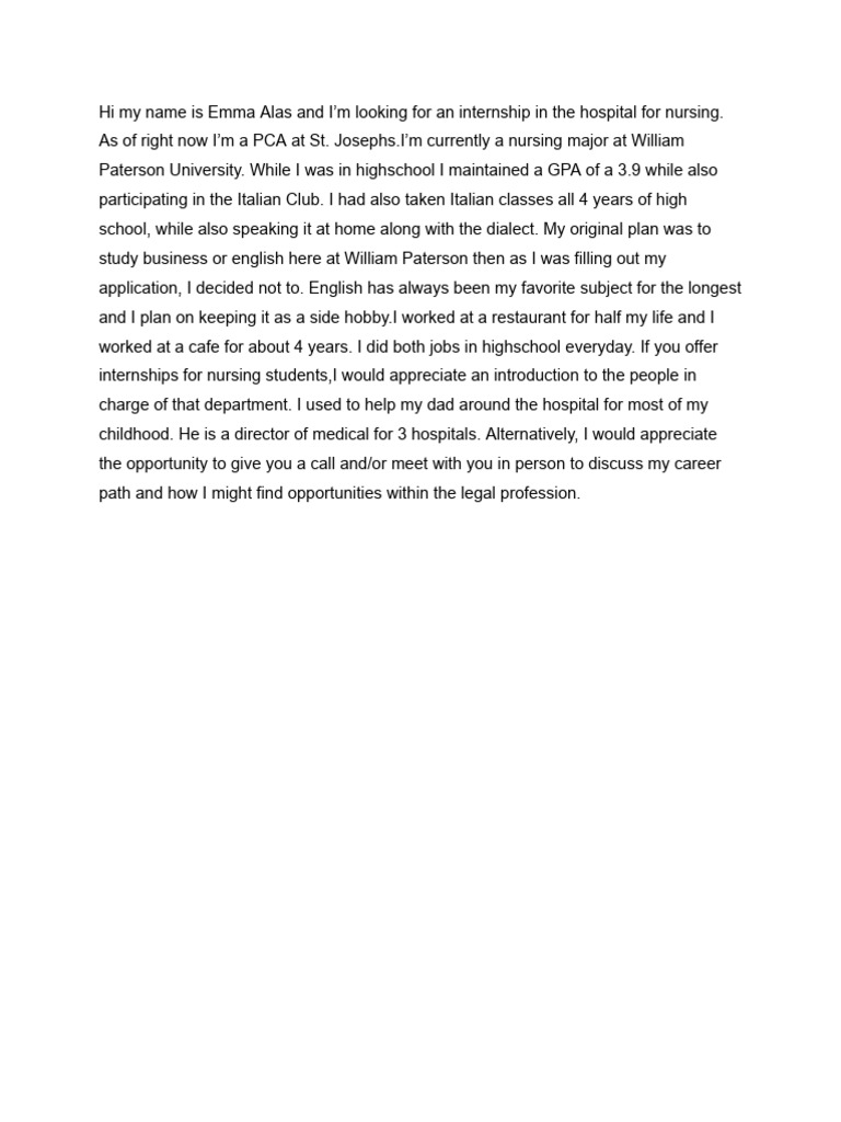 Elevator Speech | PDF