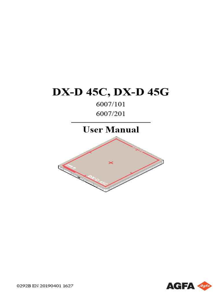 AGFA - DX-D45C-DX-D45G User Manual | PDF | Radiography | Wireless