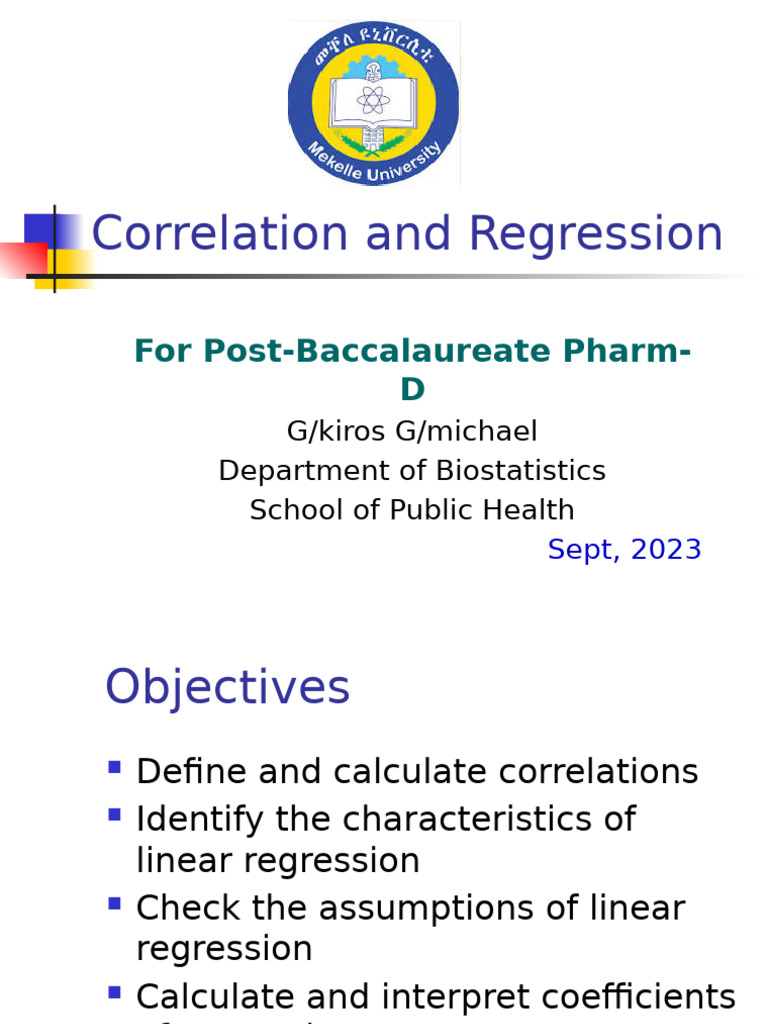 Correlation and Regression | PDF | Dependent And Independent Variables | Regression Analysis