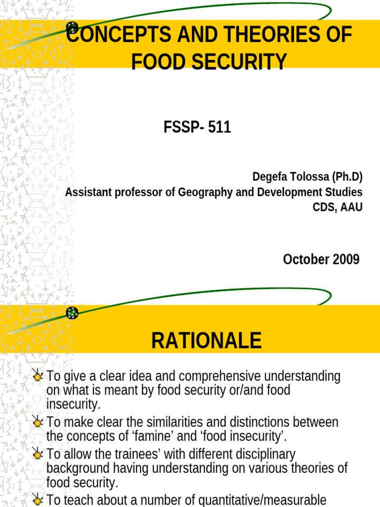 Food Security - Concepts | PDF | Food Security | Famine
