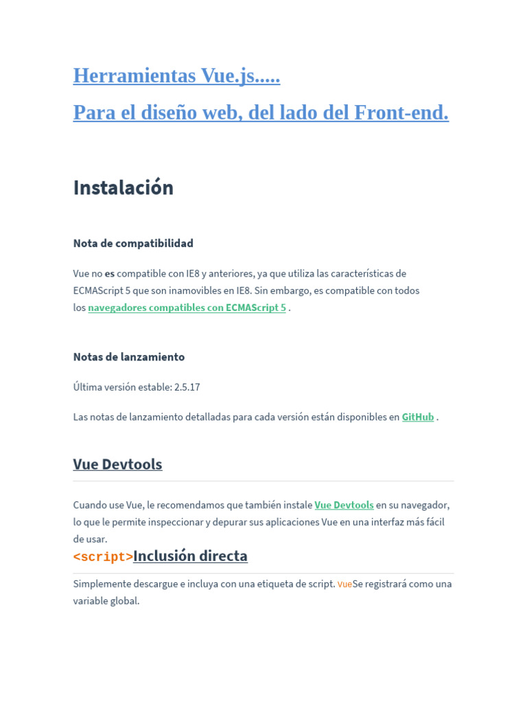 Sistema Vue - Js | PDF | Software | Informática