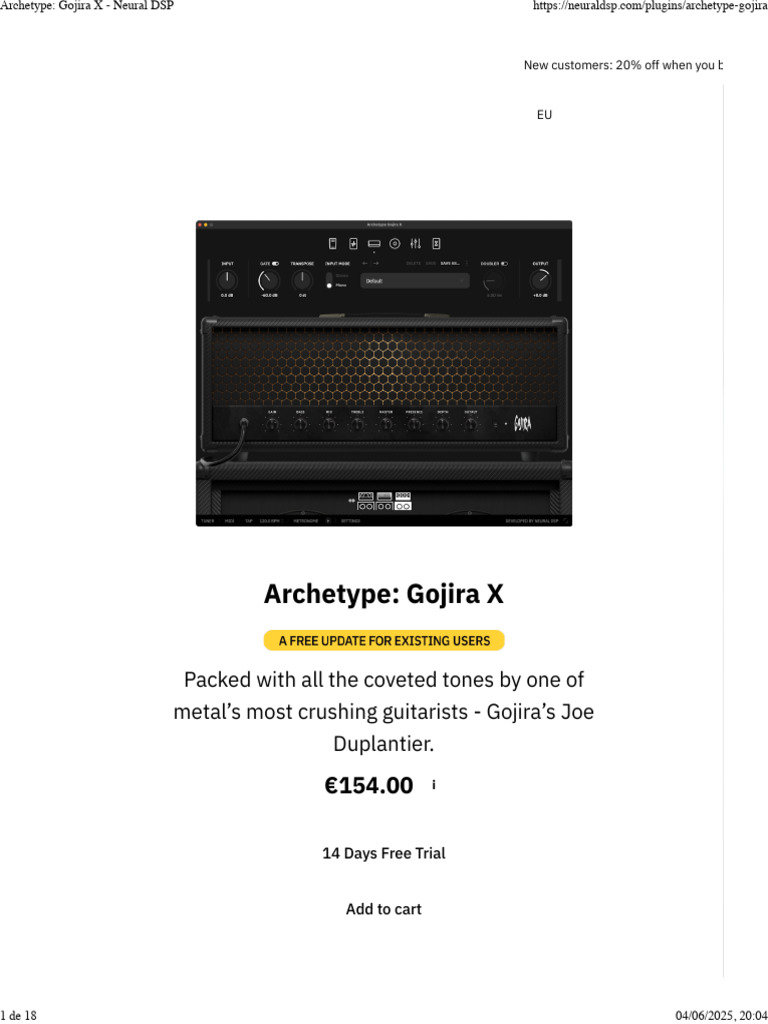 Archetype - Gojira X - Neural DSP | PDF | Equalization (Audio) | Sound ...