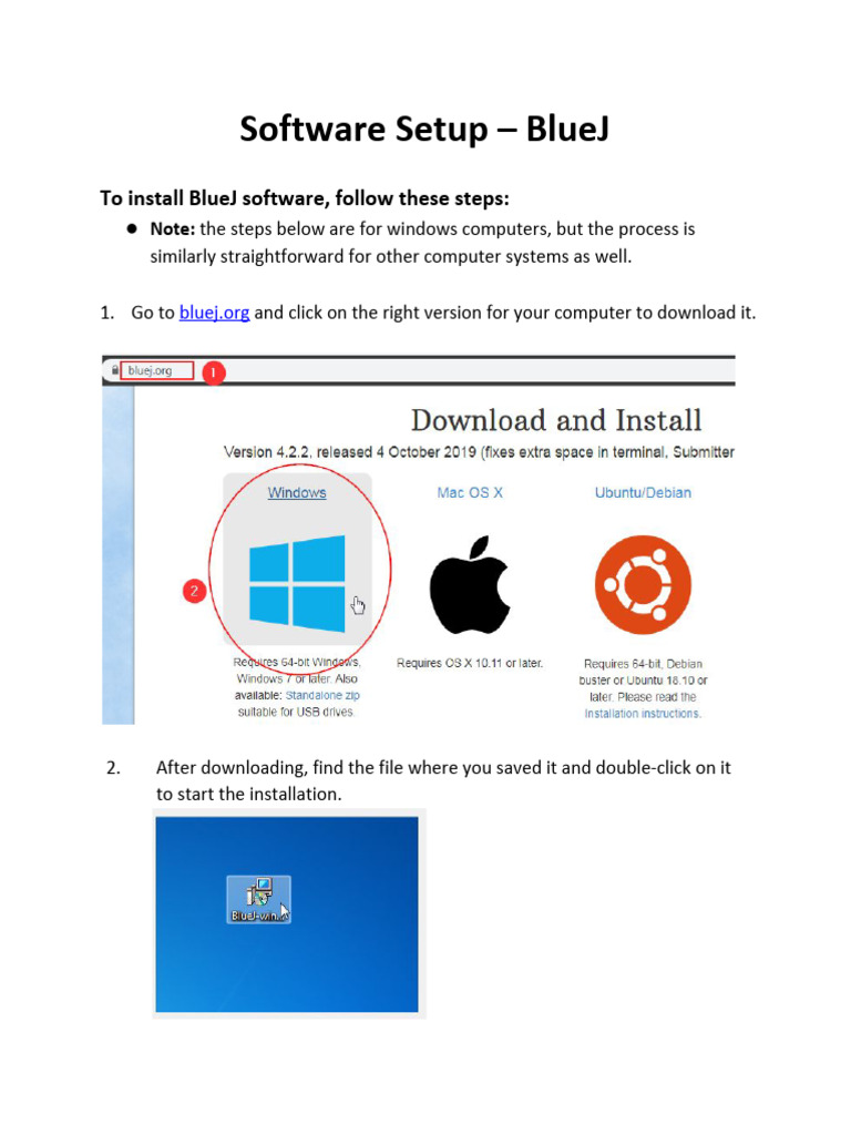 BlueJ Setup Guide | PDF