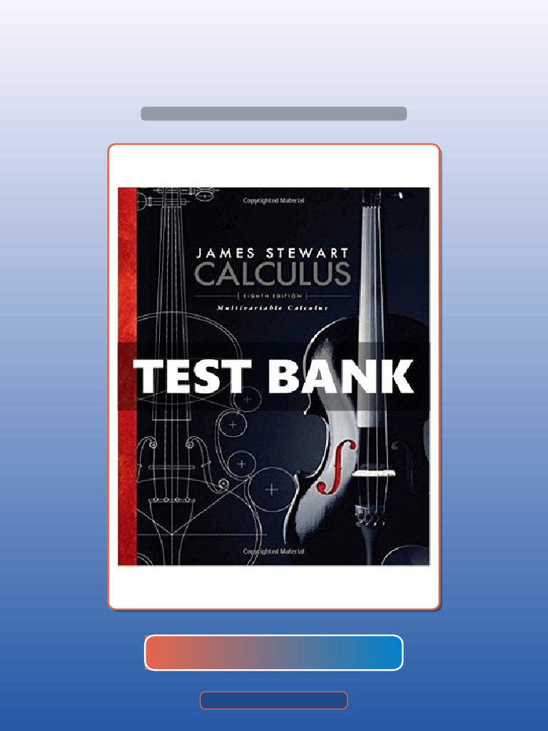 Multivariable Calculus 8th Edition Stewart | PDF | Multiple Choice