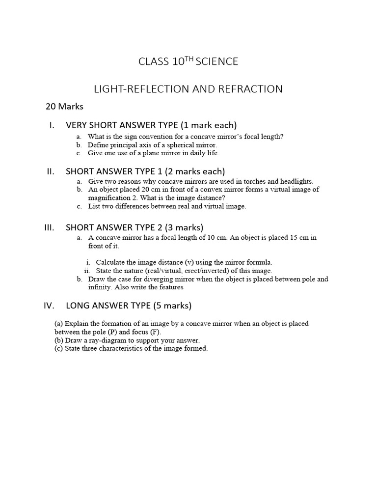 Class 10th Science | PDF