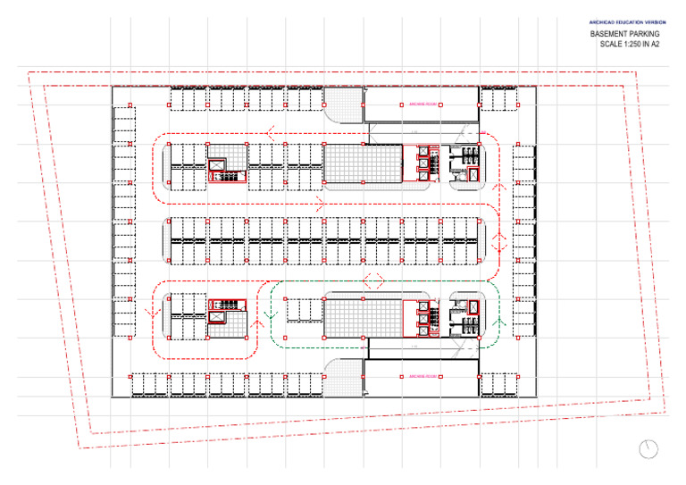 Basement Parking Plan A2 Scale 1:250 | PDF