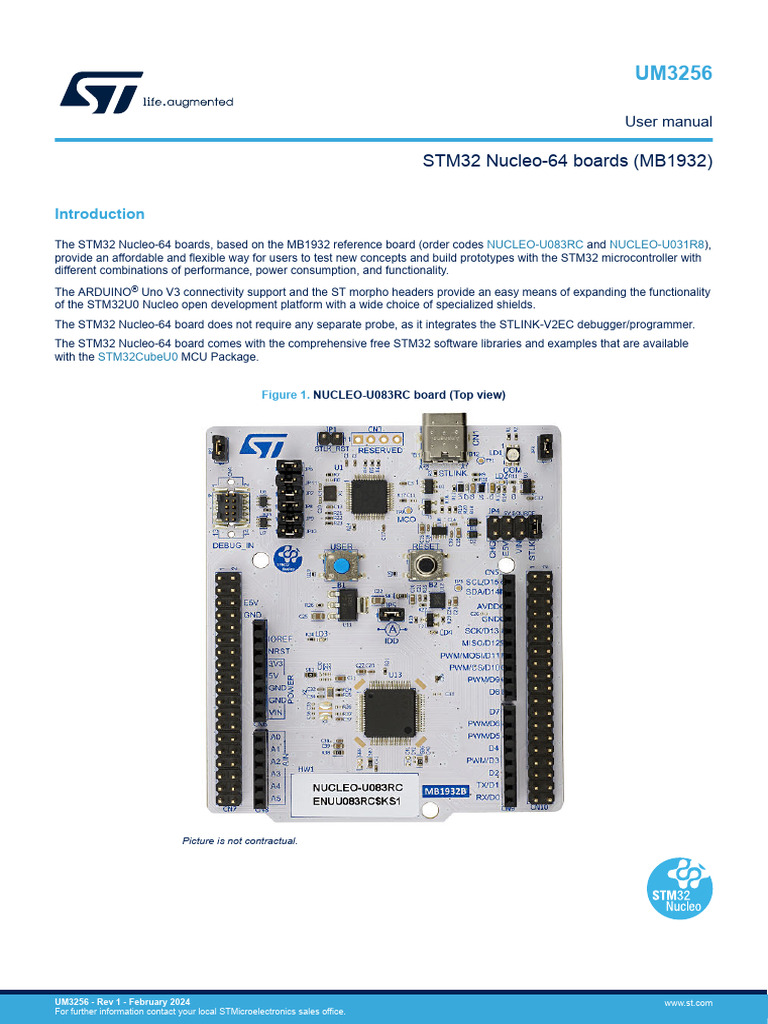 STM32 Nucleo-64 Overview and Features | PDF | Computer Engineering ...