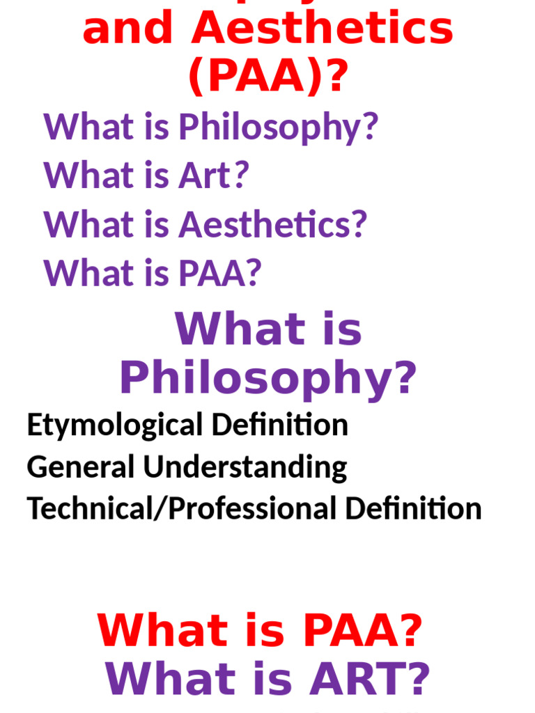 What Is Philosophy of Art and Aesthetics | PDF | Aesthetics | Fine Art
