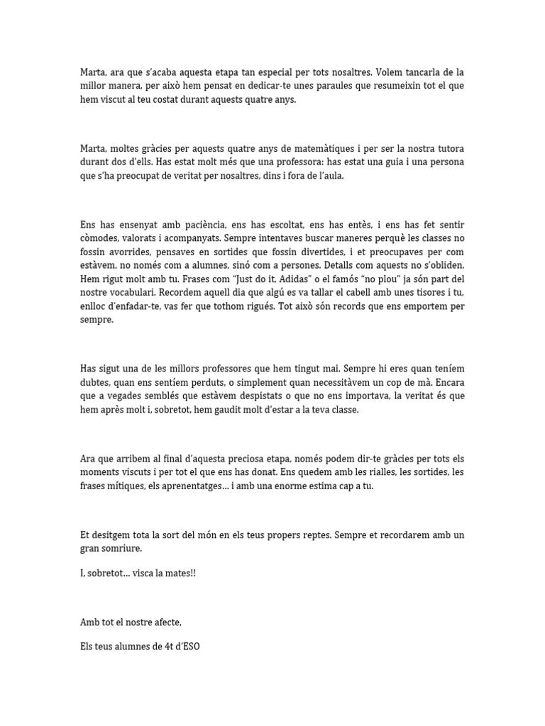 Carta Agraint Marta | PDF