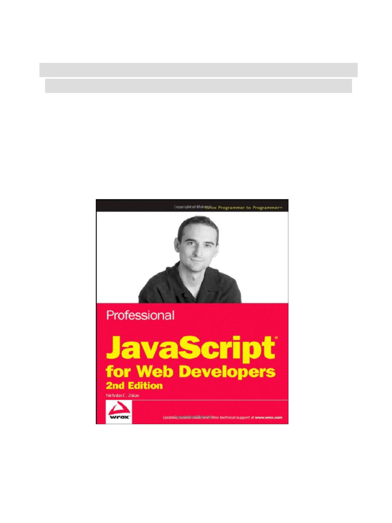 Professional JavaScript For Web Developers 2nd Ed Edition Nicholas C. Zakas Download | PDF ...