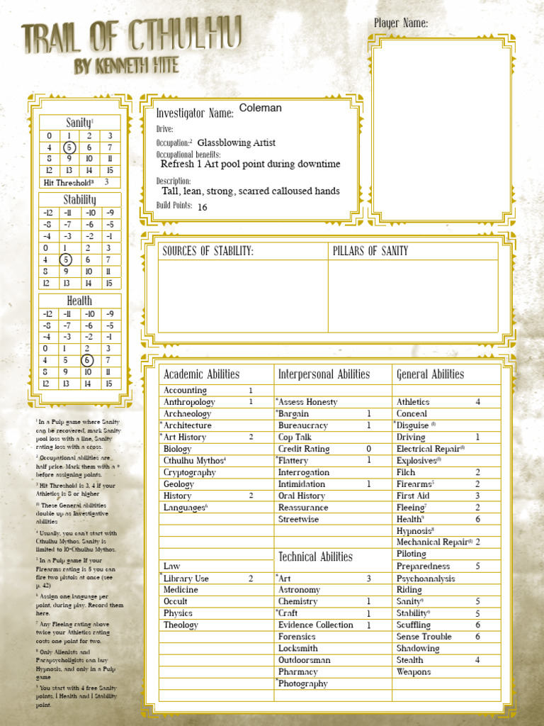 Bayt Al Azif #3 - House of Glass-ToC-Characters | PDF