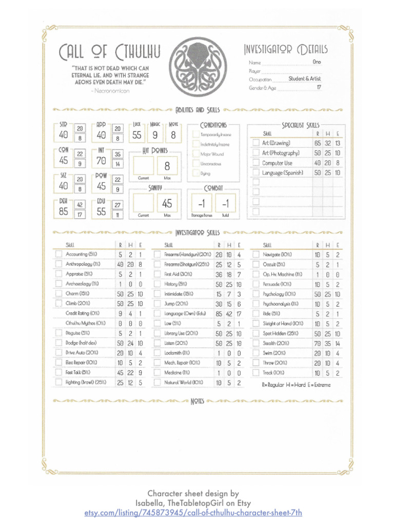 Bayt Al Azif #3 - House of Glass-CoC-Characters | PDF | Plastic Arts ...