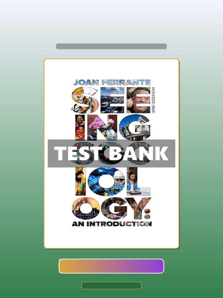 Seeing Sociology An Introduction 1 Ed Joan Ferrante | PDF | Sociology ...