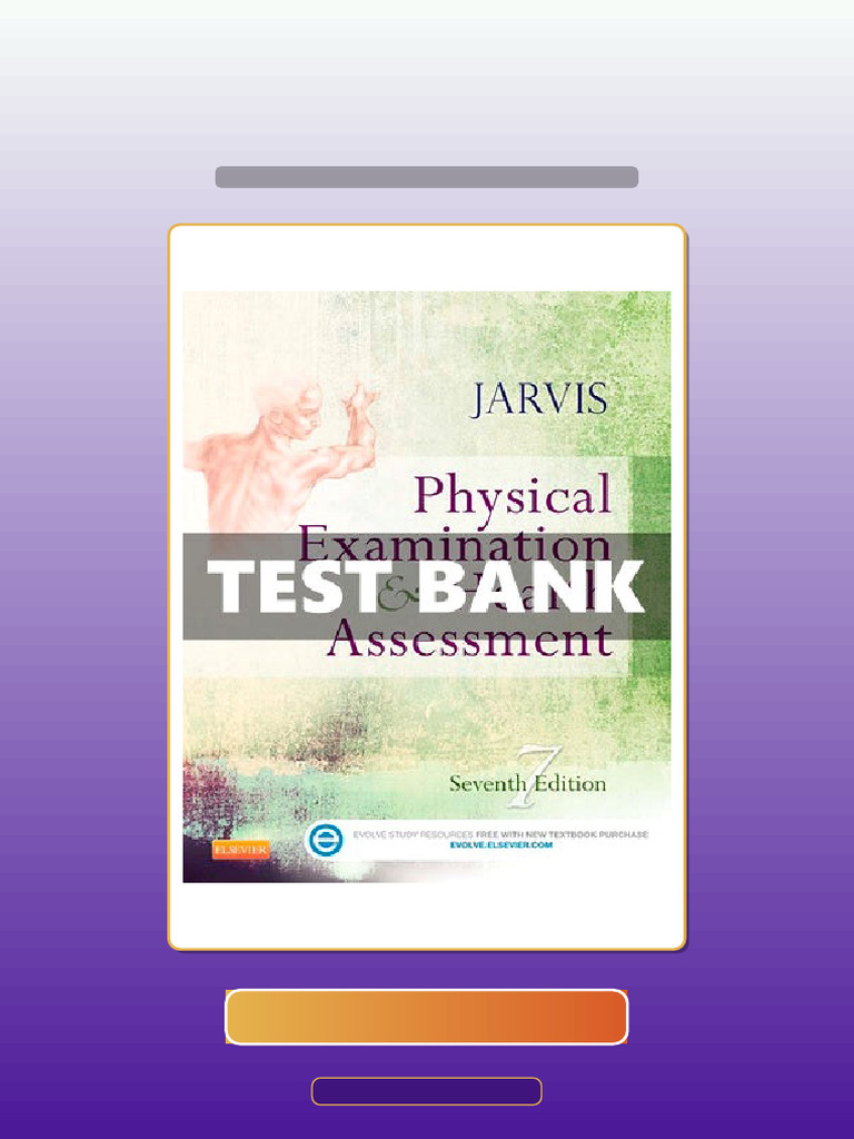 Physical Examination and Health Assessment 7 Ed Jarvis | PDF | Multiple Choice
