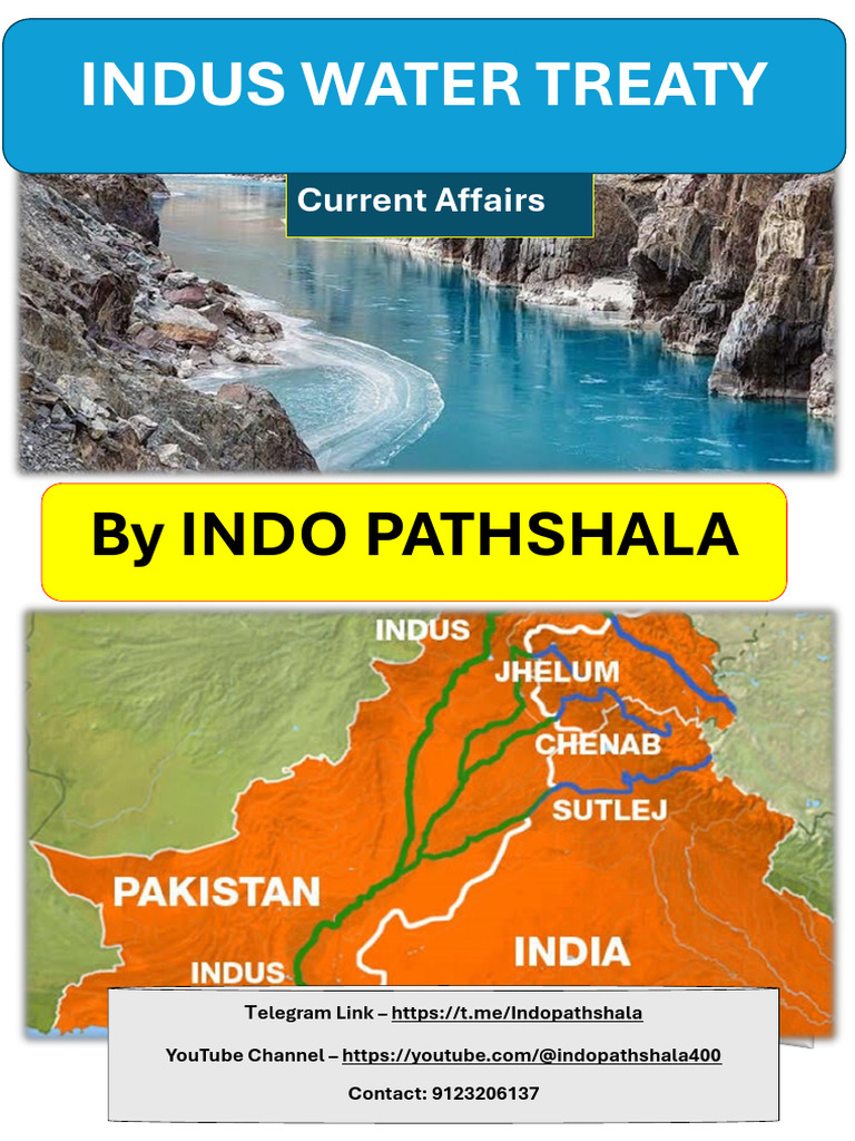 Indus Water Treaty - Indo Pathshala | PDF | Indus River | International Relations