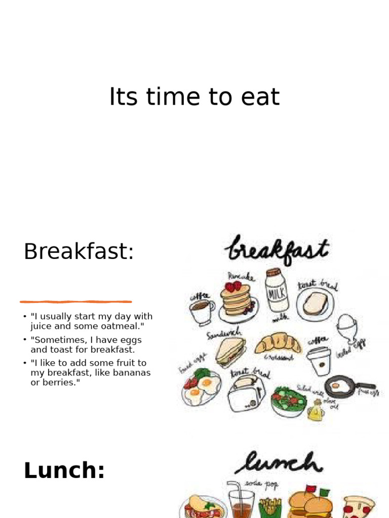 Its Time To Eat | PDF