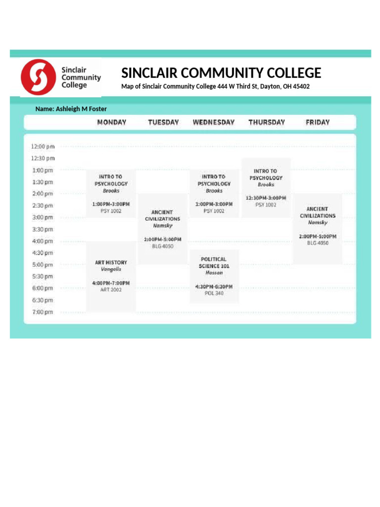 Ashleigh M Foster Schedule C | PDF