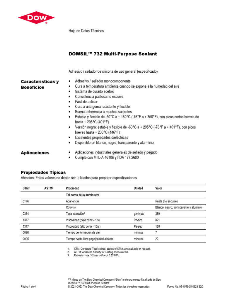 Silicon Transparente 732 - Dow | PDF | Reciclaje | Gobernancia