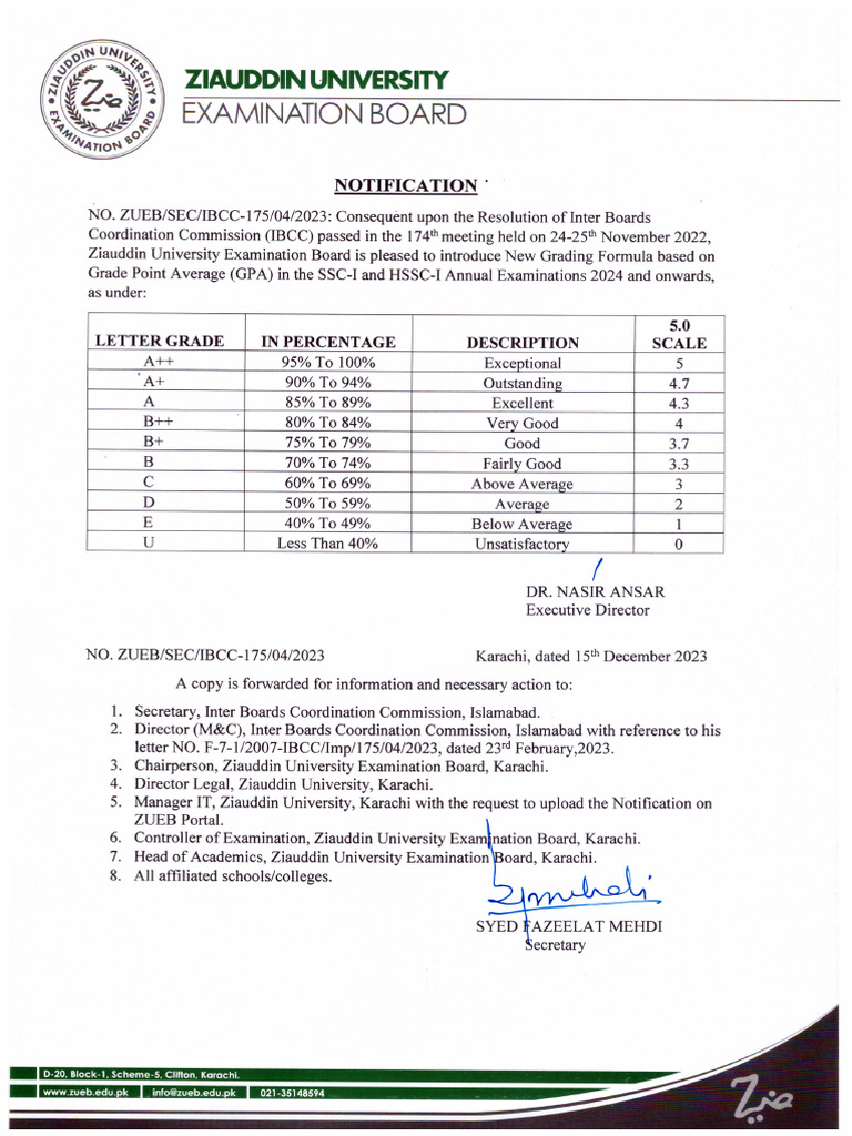 New Grading System | PDF