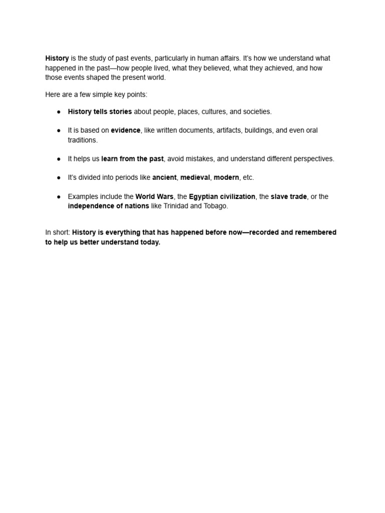 What Is History | PDF