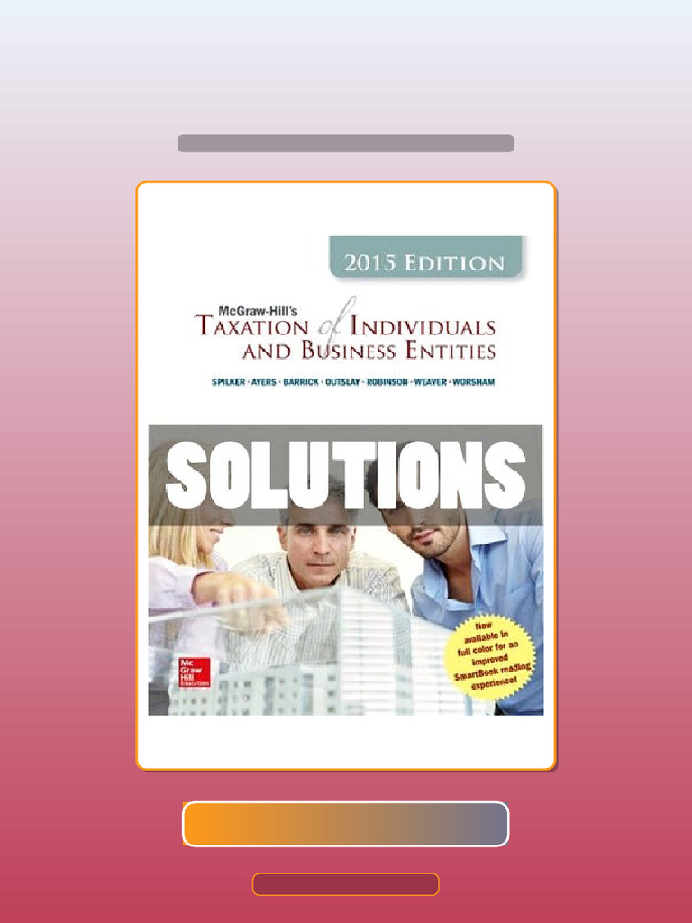 Taxation of Individuals and Business Entities 2015 6 Ed Spilker | PDF ...