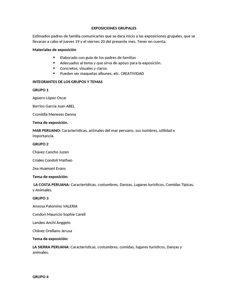 Exposiciones Grupales y Comunicado | PDF | Sistema musculoesquelético | Anatomía