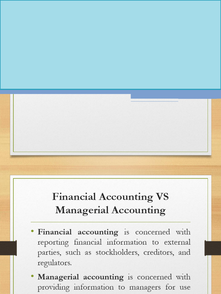 Managerial Accounting Notes | PDF | Motivation | Motivational