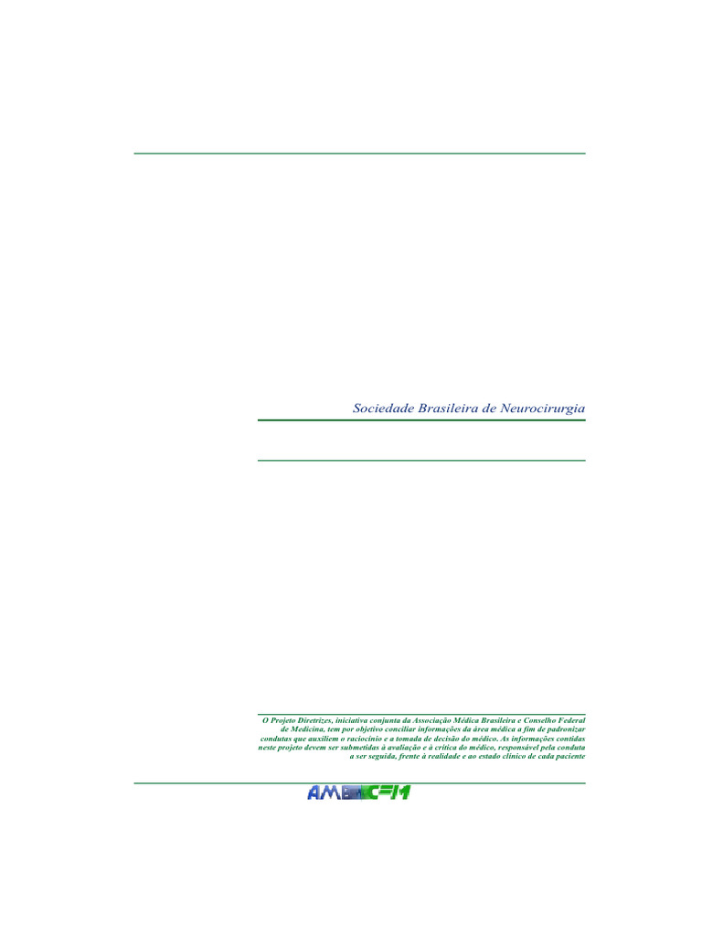 Diretrizes para Traumatismo Craniencefálico Moderado | PDF ...