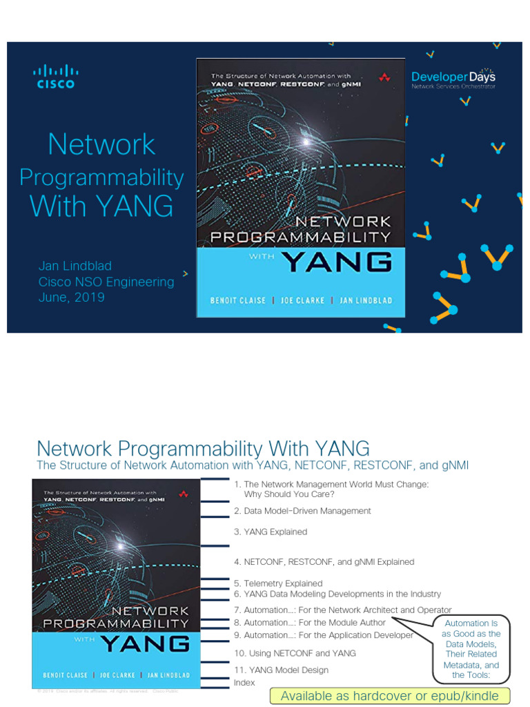 YANG34 Network Programmability With YANG v4 | PDF | Computing | Communications Protocols