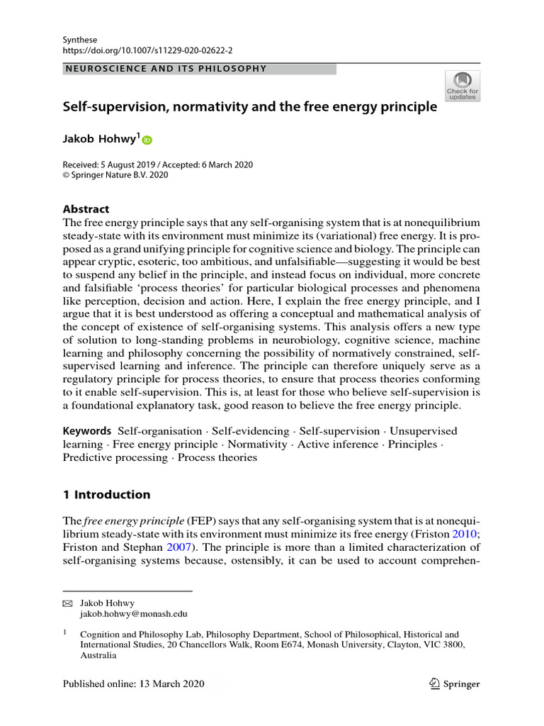 Self Supervision | PDF | Bayesian Inference | Cognition