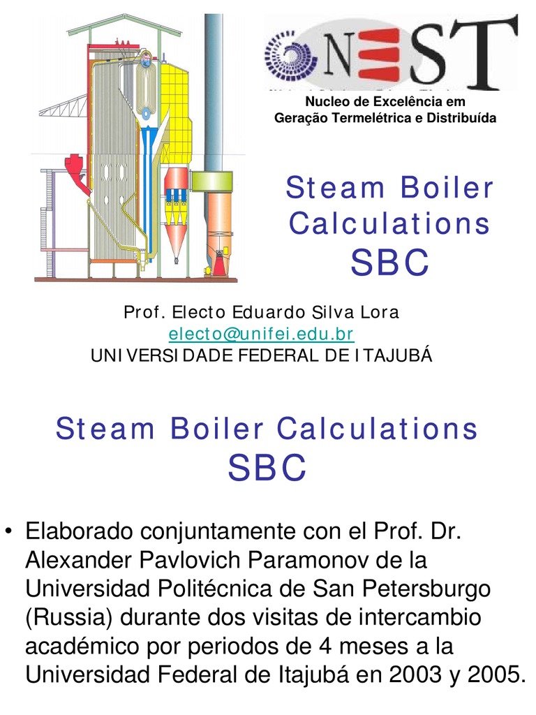 Steam Boiler Calculations | PDF | Cogeneración | Convección