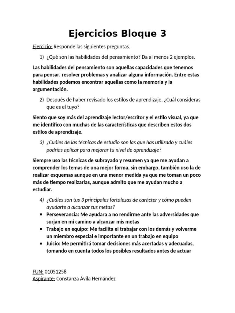 Ejercicios Bloque 3 | PDF