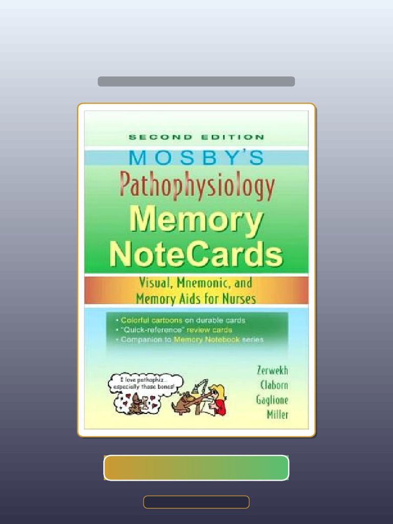 Mosbys Pathophysiology Memory NoteCards Visual Mnemonic and Memory Aids ...