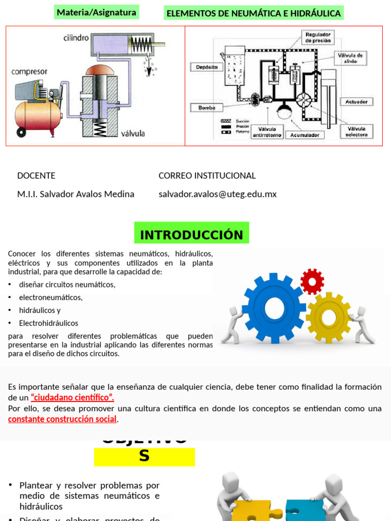 Elementos de Neumática e Hidráulica Sesion 001 | PDF