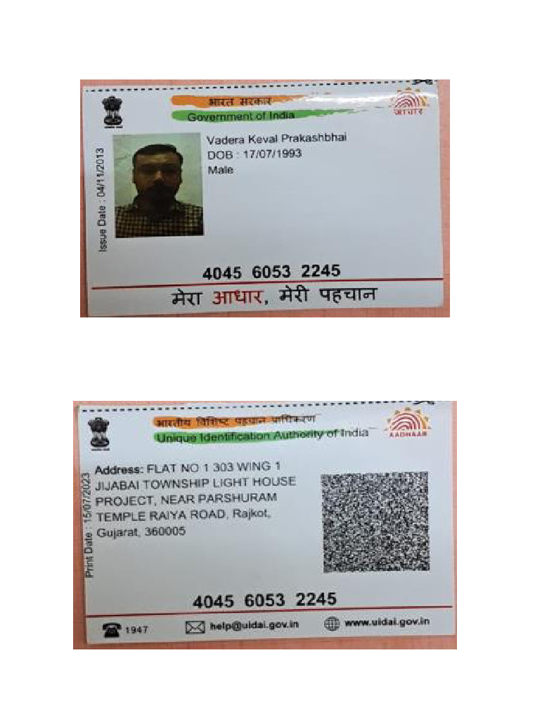 2 Aadhar Card | PDF