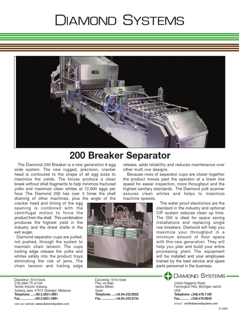Diamond 200 Breaker | PDF | Manufactured Goods