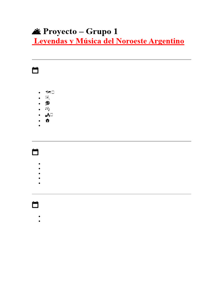 TP 1er Año Folclore | PDF