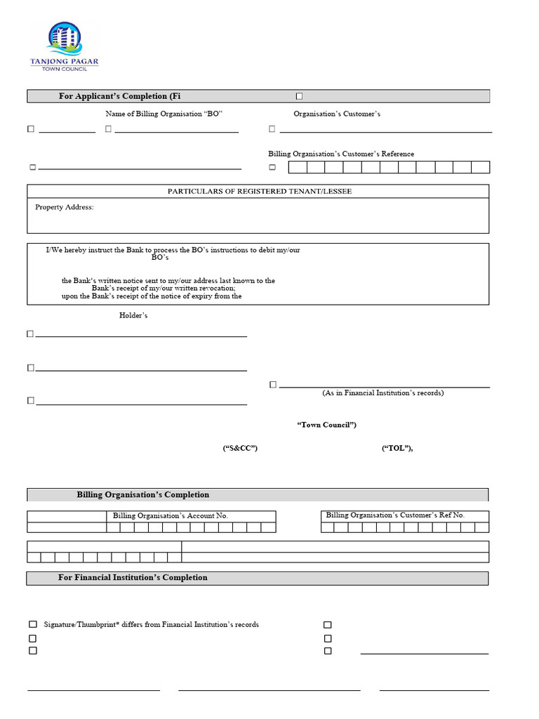 Interbank Giro Application for Town Council | PDF | Payments | Banks