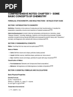 Mole Concept Formula Sheet | PDF