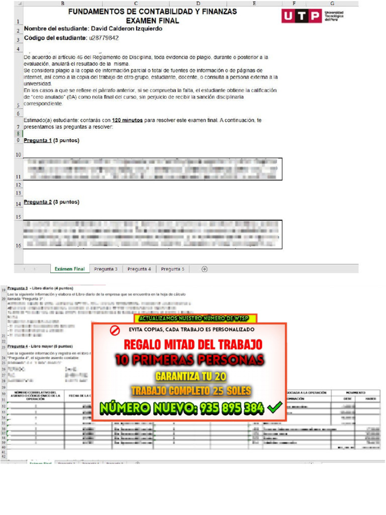 ? (AC-S18) Semana 18 – Tema 01 Evaluación – Examen Final (EXFN) - FUNDAMENTO DE LA CONTABILIDAD ...